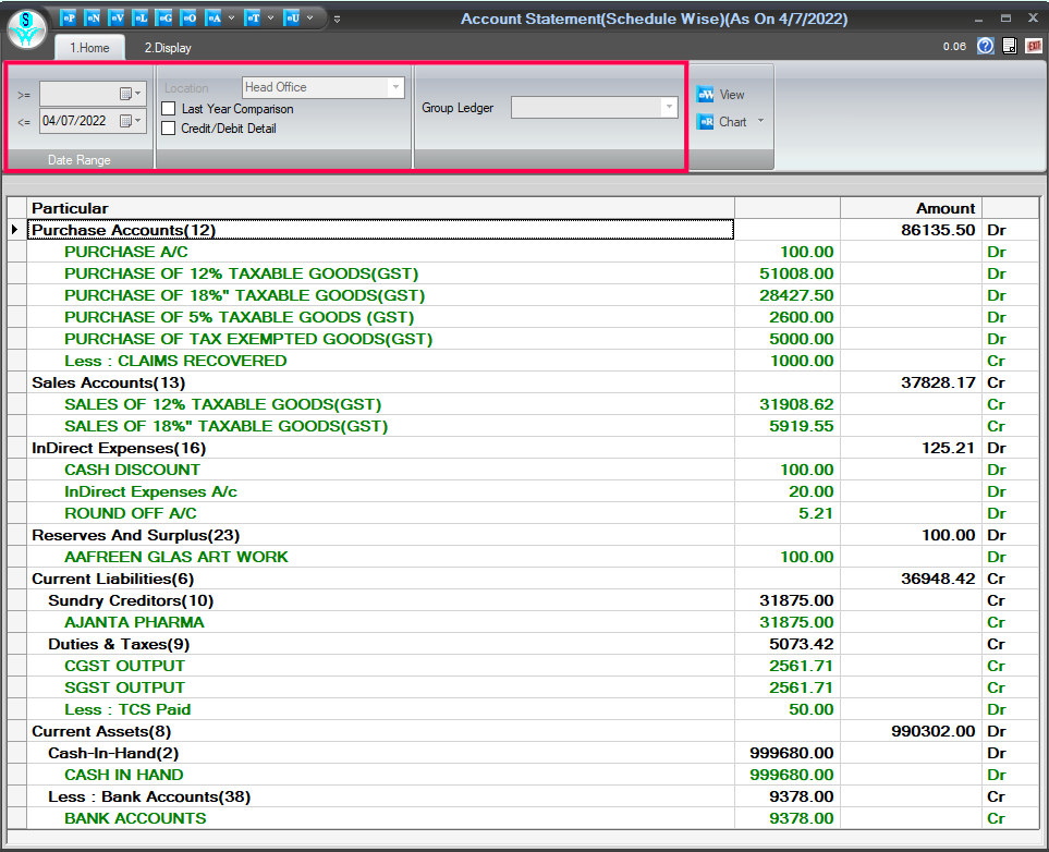 How to Schedule Account Statement, View and Export in SwilERP Pharmacy ...