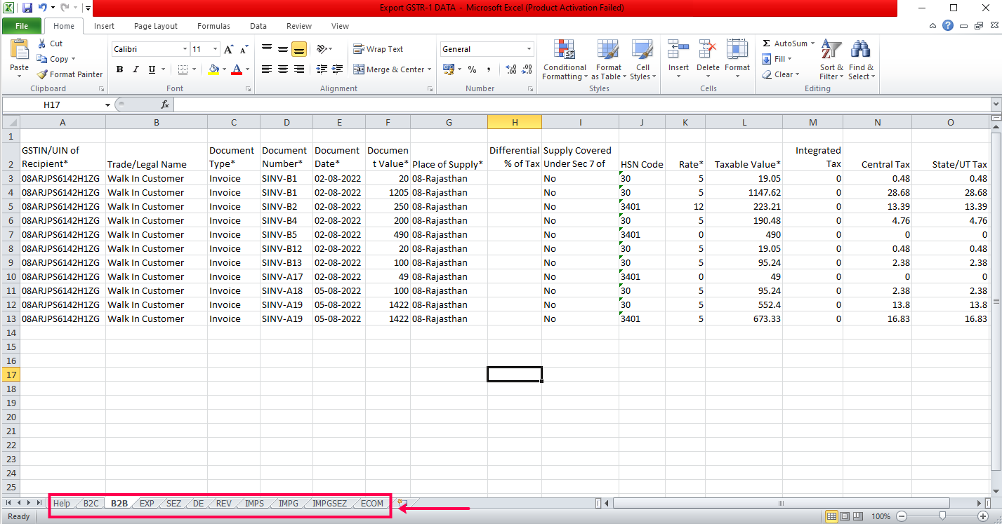 Learn How To Export Gstr 1excel Data In Swilerp Software 
